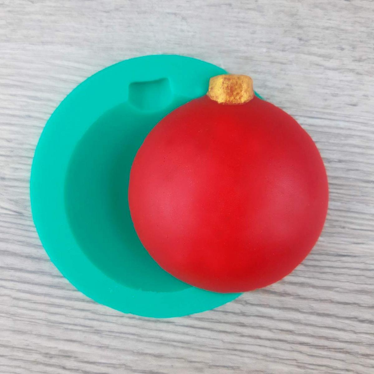 Силиконовый молд Новогодний шар - купить по доступной цене